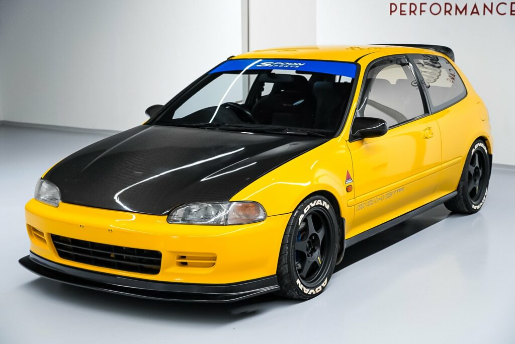 JDM Civic EG6 SiR-S – Sunlight yellow – Spoon Sports – Petrol Positive Performance Cars GmbH