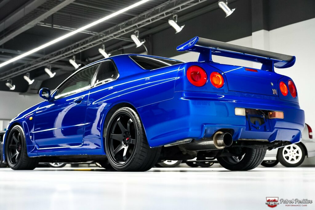 Nissan Skyline R34 GTR – Bayside Blue – Petrol Positive Performance ...