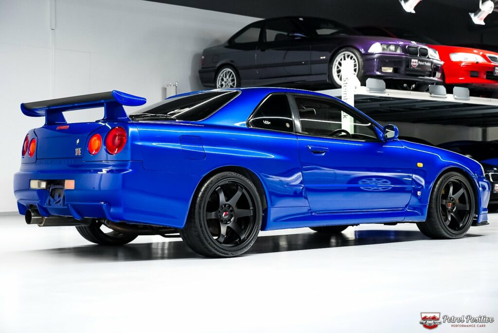 Nissan Skyline R34 GTR – Bayside Blue – Petrol Positive Performance ...