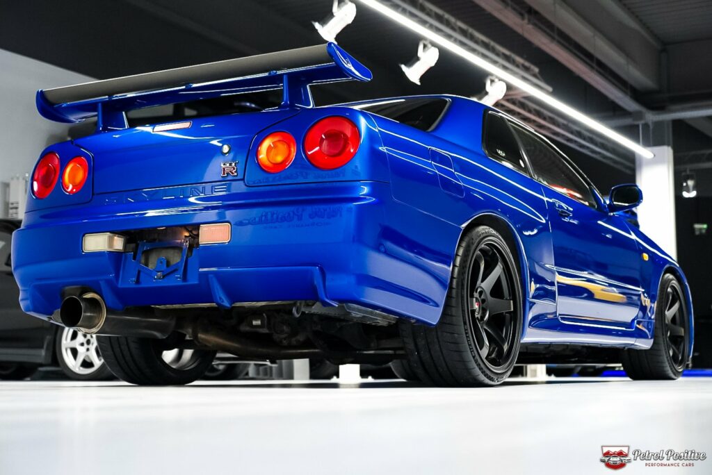 Nissan Skyline R34 GTR – Bayside Blue – Petrol Positive Performance ...