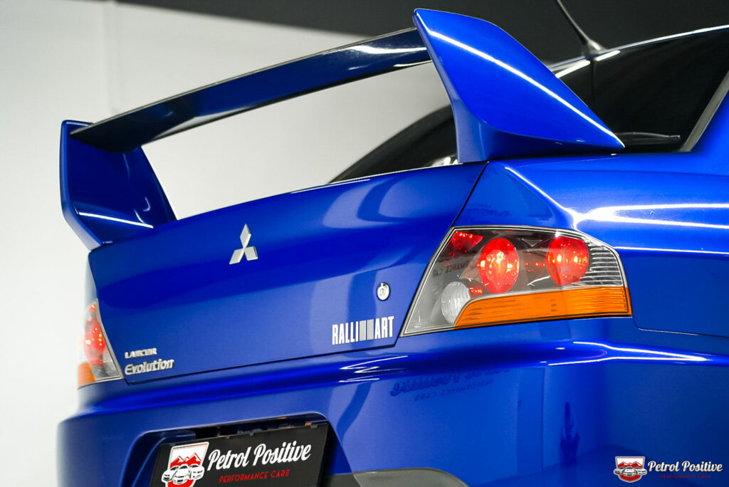 JDM Mitsubishi Evo IX – Ruri Blue - Petrol Positive Performance Cars GmbH