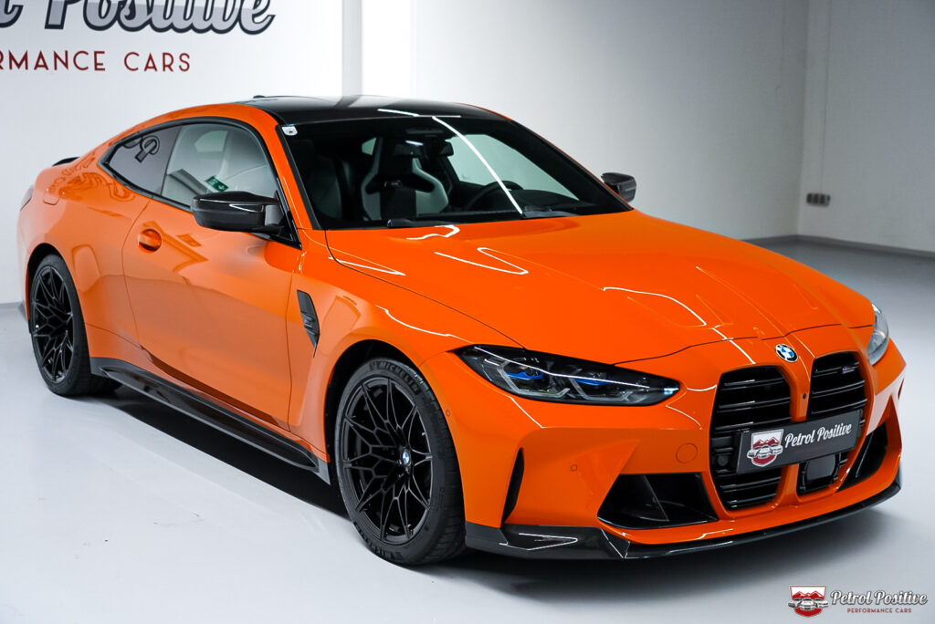 2022 M4 Competition Feuerorange – Petrol Positive Performance Cars GmbH