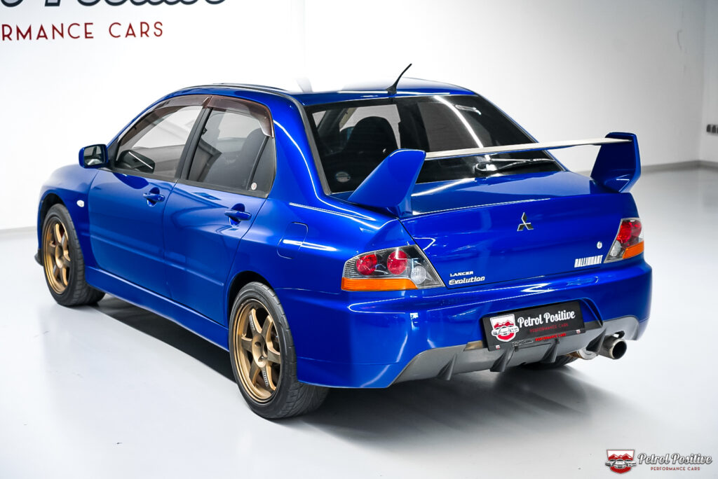 JDM Mitsubishi Evo IX – Ruri Blue - Petrol Positive Performance Cars GmbH