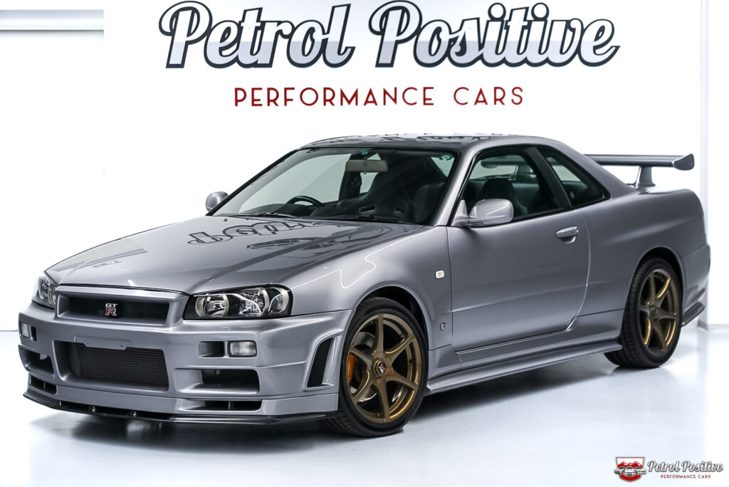 Nissan Skyline R34 GTR Vspec KV2 Silver – Petrol Positive Performance ...
