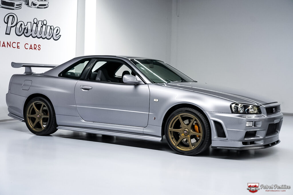 Nissan Skyline R34 GTR Vspec KV2 Silver – Petrol Positive Performance ...