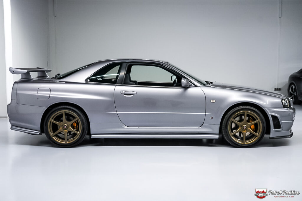 Nissan Skyline R34 GTR Vspec KV2 Silver – Petrol Positive Performance ...