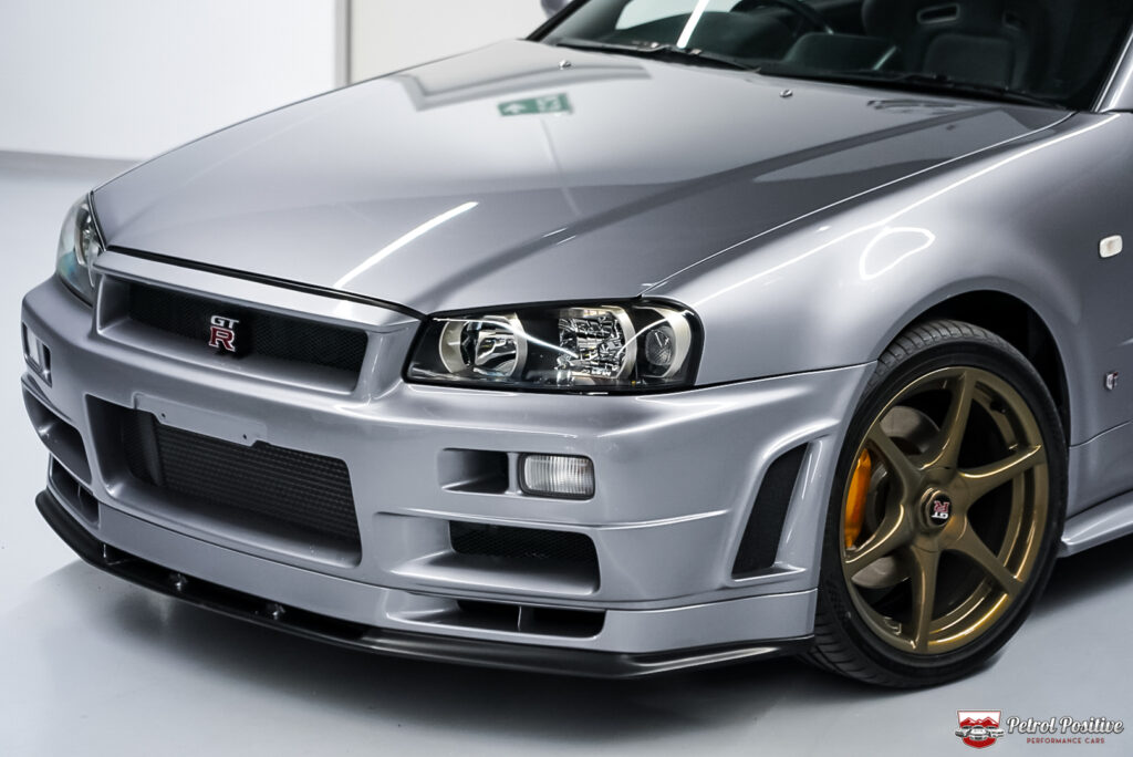 Nissan Skyline R34 GTR Vspec KV2 Silver – Petrol Positive Performance ...