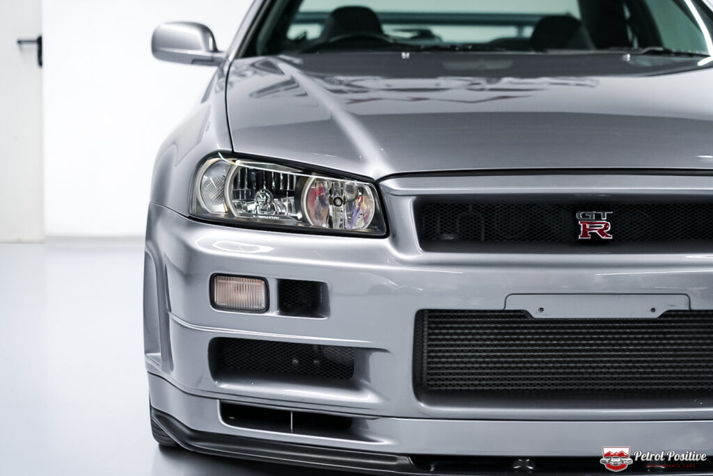 Nissan Skyline R34 GTR Vspec KV2 Silver – Petrol Positive Performance ...