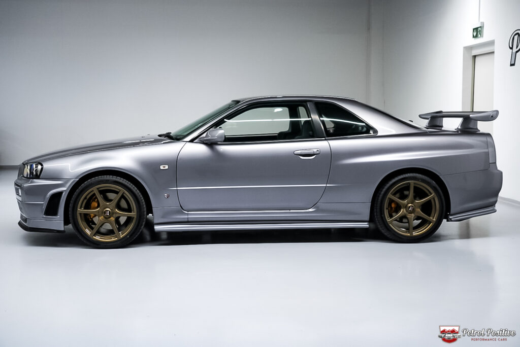 Nissan Skyline R34 GTR Vspec KV2 Silver – Petrol Positive Performance ...