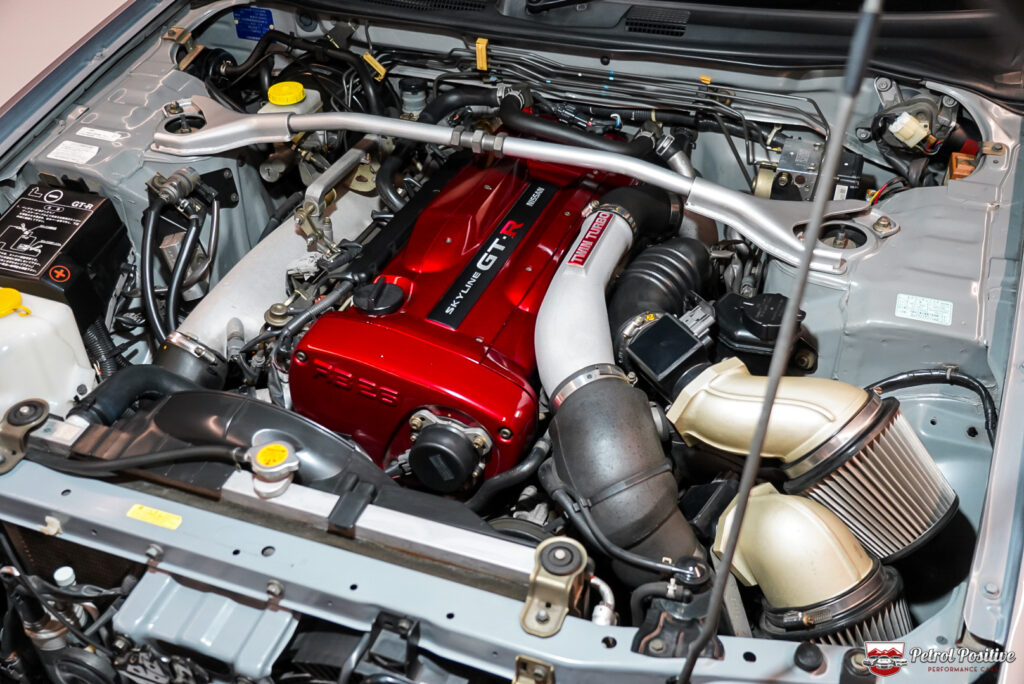 Nissan Skyline R34 GTR Vspec KV2 Silver – Petrol Positive Performance ...